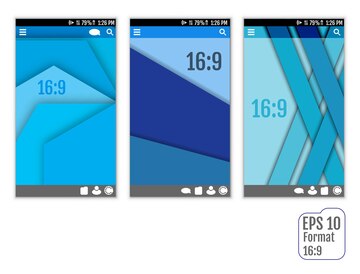 Premium Vector | Vector ui layout for mobile smartphone app in new ...