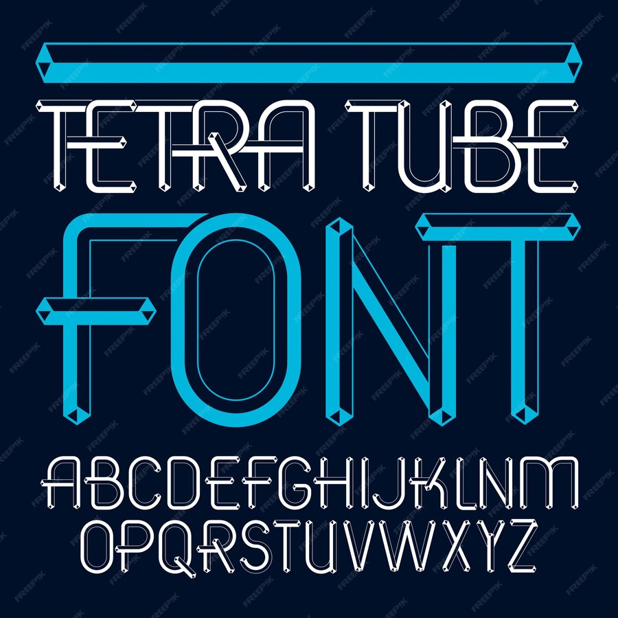 Premium Vector | Vector upper case modern alphabet letters set ...