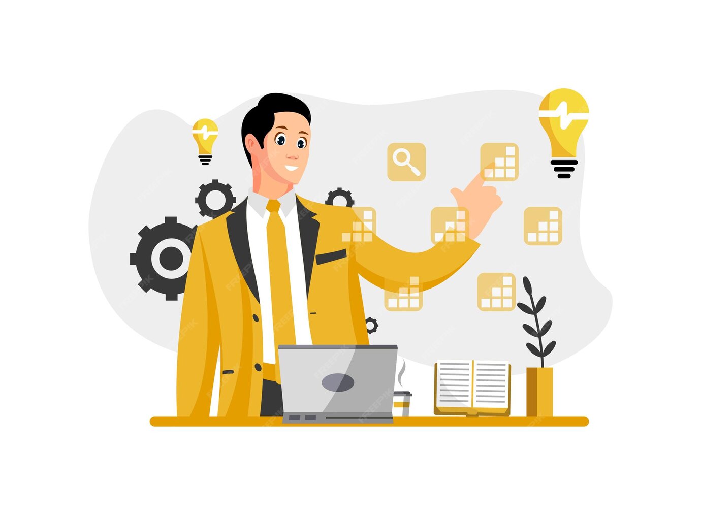 Premium Vector | Vector web development, programmer engineering and coding website illustration ...