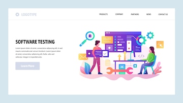 Premium Vector | Vector web site design template software development ...