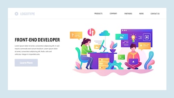 Premium Vector | Vector web site design template software development ...