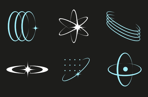 Premium Vector | Vector y2k shape design Premium Vector | Vector y2k shape design