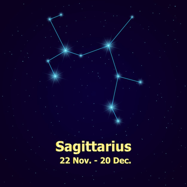 Premium Vector | Vector zodiac sign sagittarius astrology Premium Vector | Vector zodiac sign sagittarius astrology