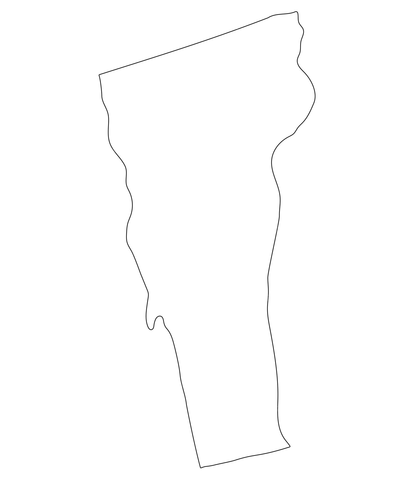 Premium Vector Vermont State Map Map Of The Us State Of Vermont