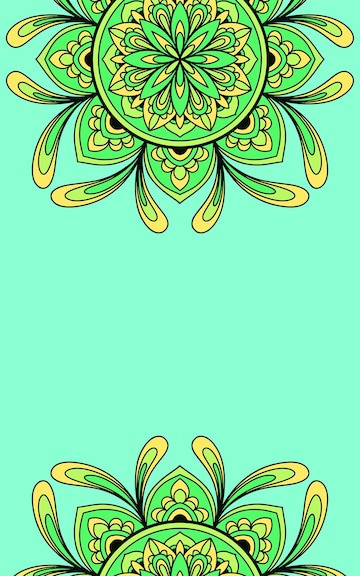 Premium Vector | Vertical background design with mandala pattern Premium Vector | Vertical background design with mandala pattern