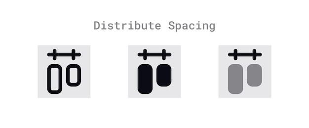 Premium Vector | Vertical distribute spacing Premium Vector | Vertical distribute spacing