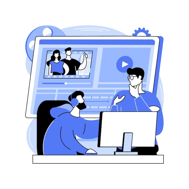 Premium Vector | Video editing software isolated cartoon vector ... Premium Vector | Video editing software isolated cartoon vector ...