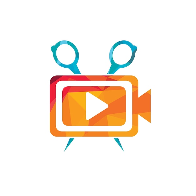 Premium Vector | Video editing vector logo design concept Premium Vector | Video editing vector logo design concept