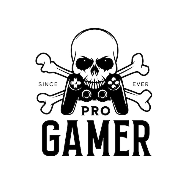 Premium Vector Video Games Related Tshirt Design Pro Gamer Text