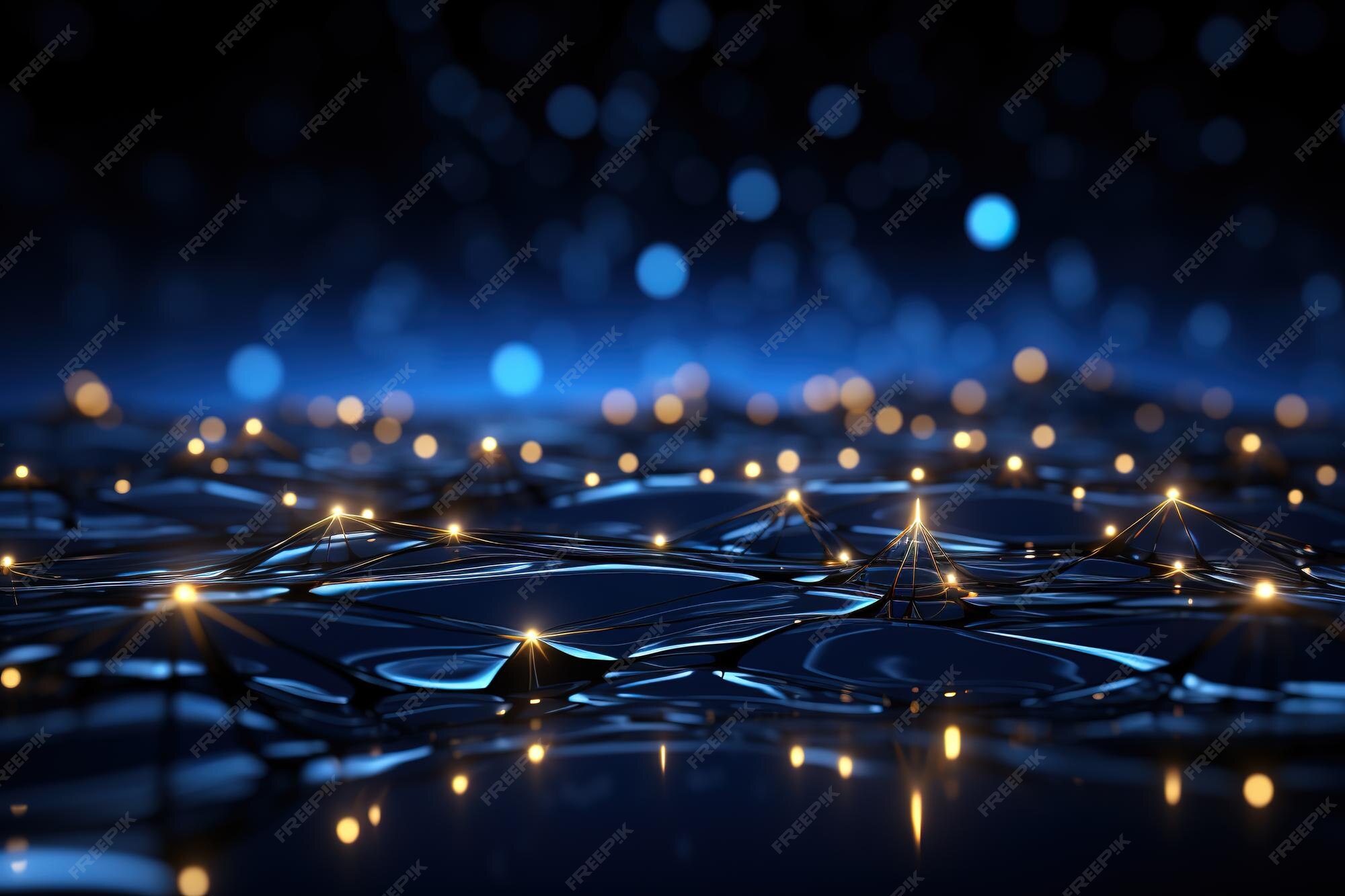 Premium Vector | View of a abstract connection structure with connecting dots and lines 3d rendering