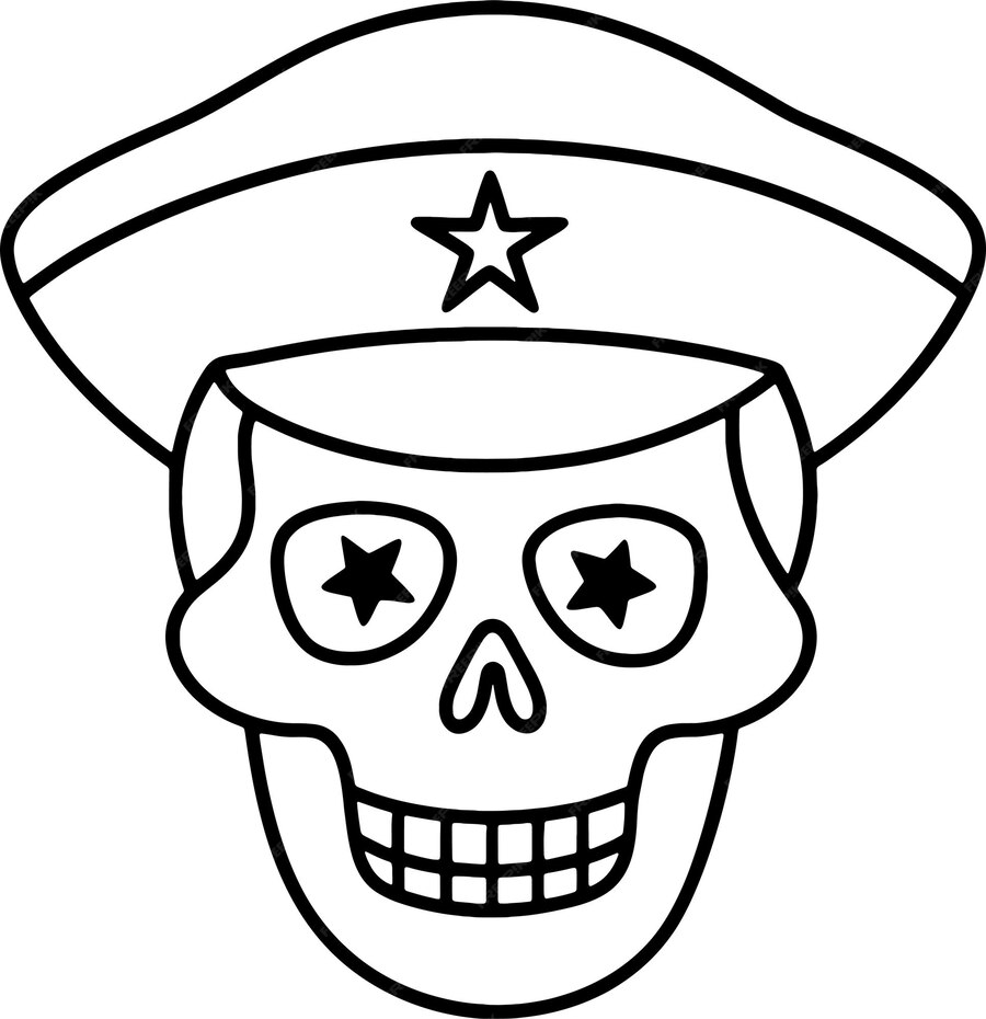 Premium Vector Vintage Human Skull Concept Vector Art Illustration