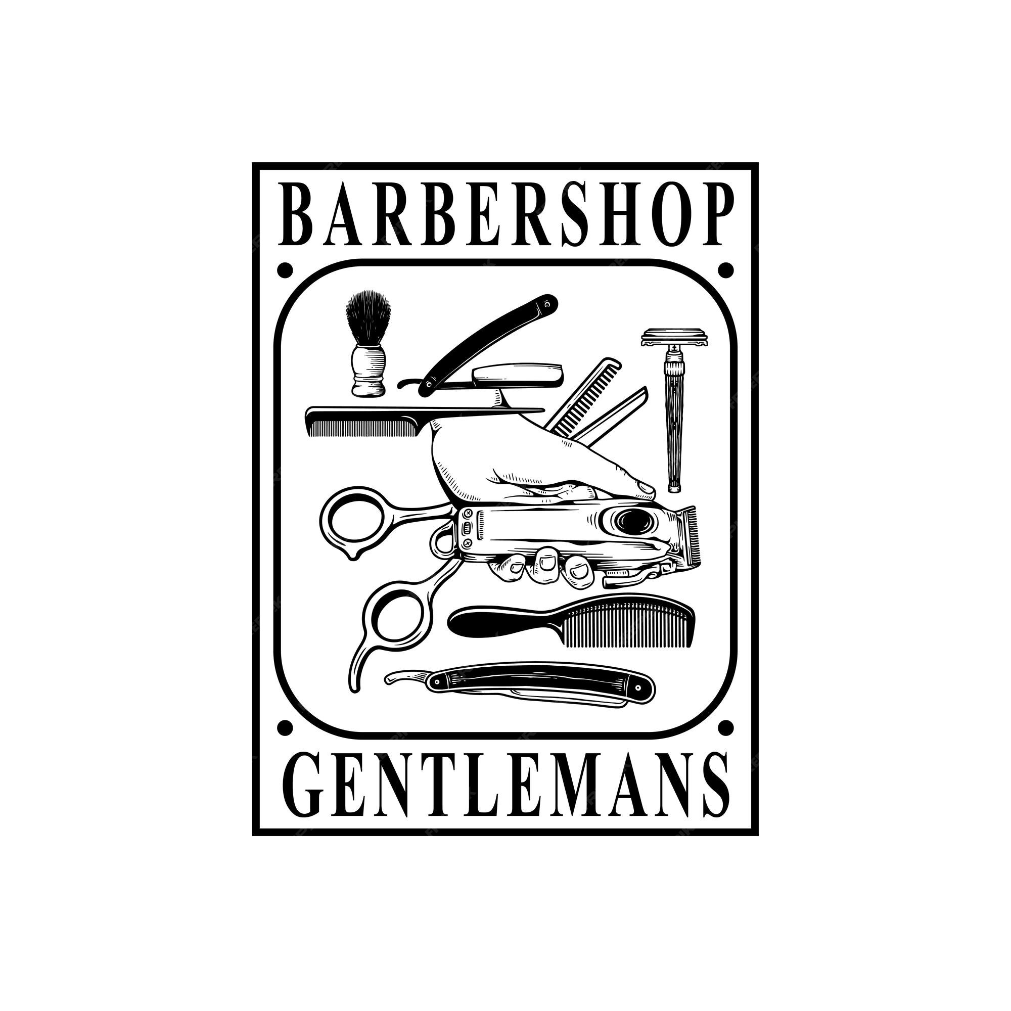 Premium Vector | Vintage labels illustration for barbershop Premium Vector | Vintage labels illustration for barbershop