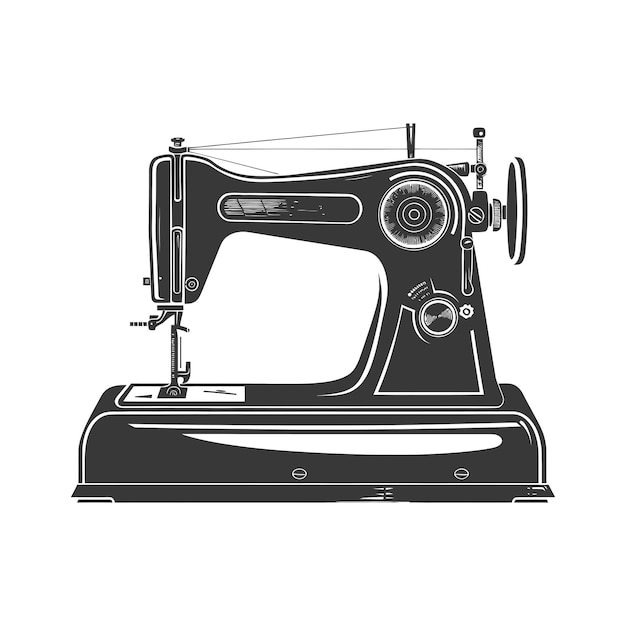 Vintage Sewing Machine With Thread And Foot Pedal Premium Ai