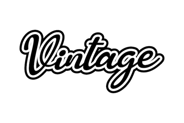 Premium Vector Vintage Text Effect And Typography