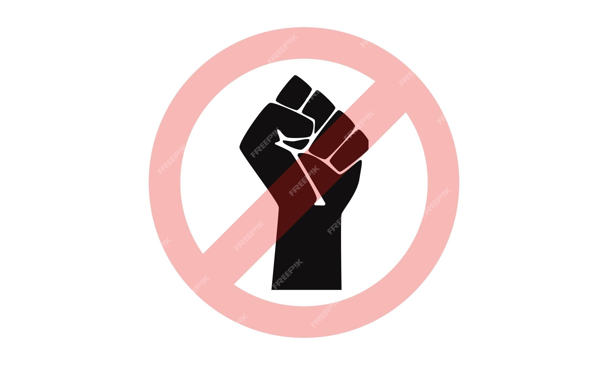 Premium Vector | Violation of human rights stop symbol human rights ... Premium Vector | Violation of human rights stop symbol human rights ...
