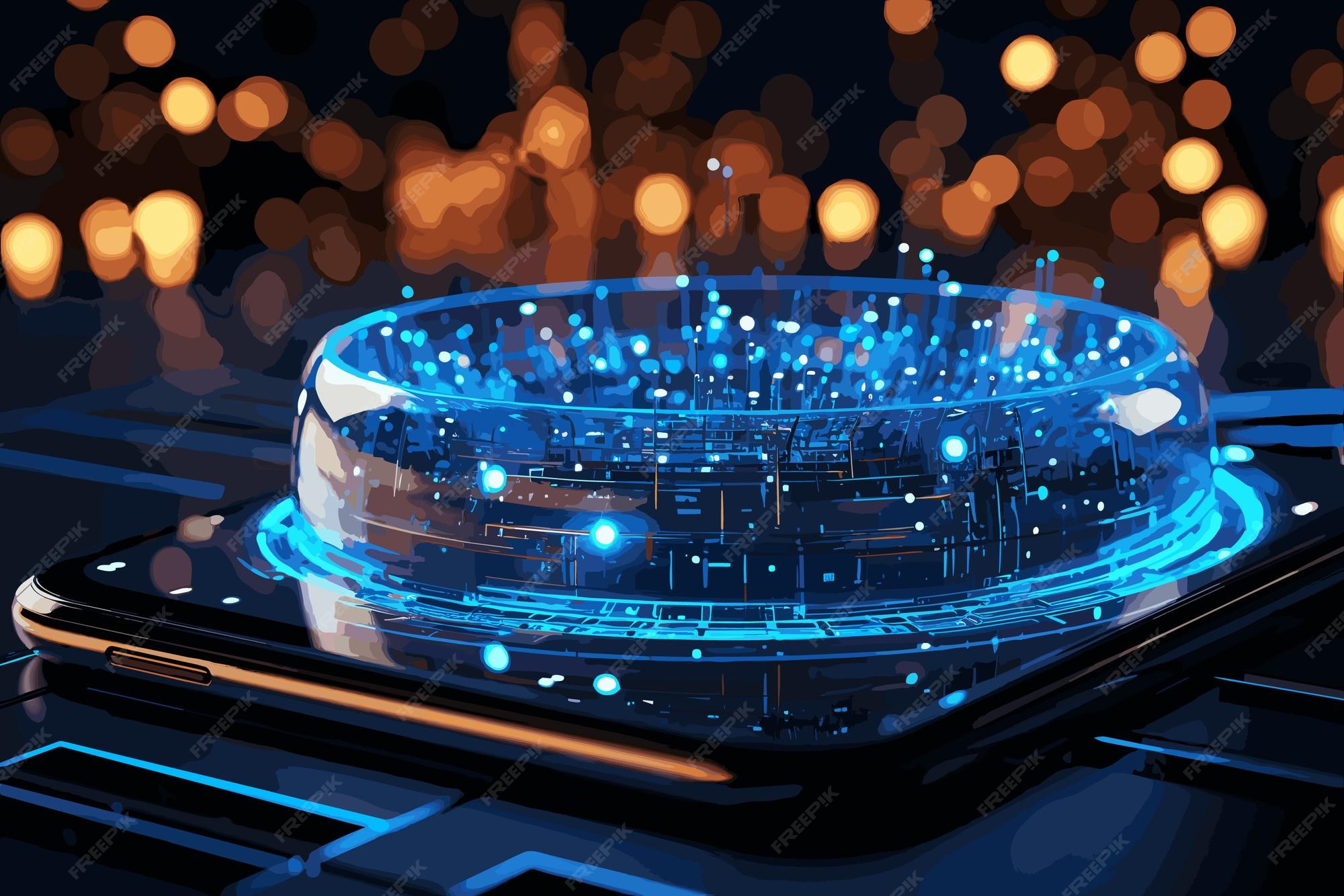 Premium Vector Virtual Dynamic Digital Wave In Cyberspace Binary Code Data Flow