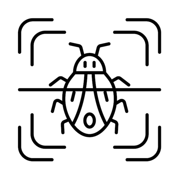 Premium Vector | Virus scan line illustration Premium Vector | Virus scan line illustration