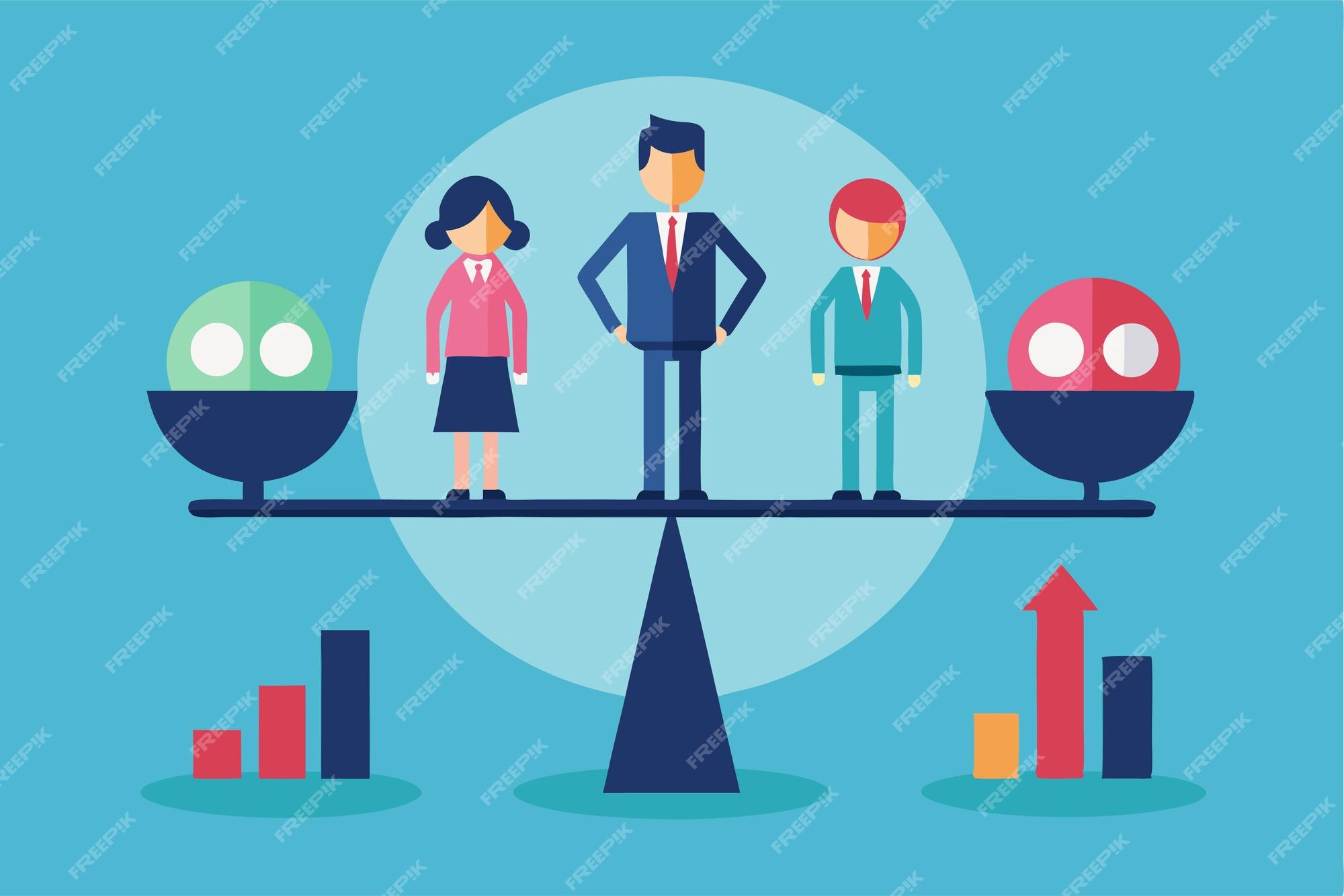 A visual representation shows unequal gender representation in business ... A visual representation shows unequal gender representation in business ...