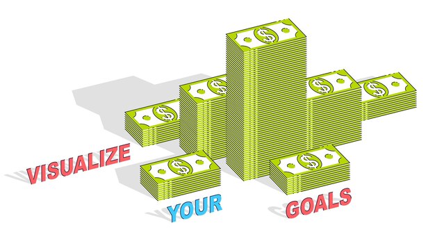 Premium Vector | Visualize your goals business motivation poster or ... Premium Vector | Visualize your goals business motivation poster or ...