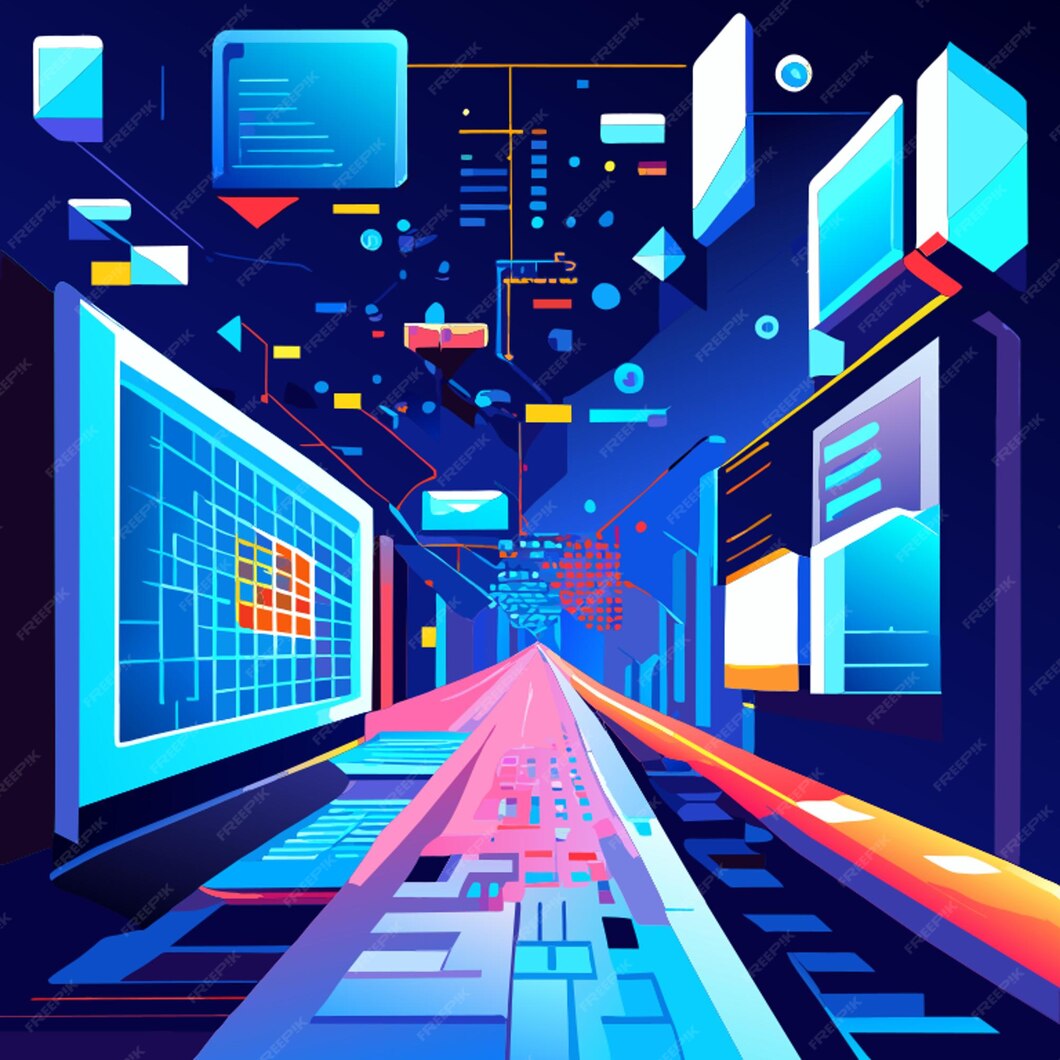 Visuals of code snippets and algorithms showcasing the technical aspect ...