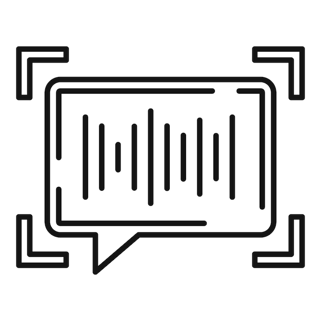 Premium Vector | Voice chat authentication icon outline voice chat ... Premium Vector | Voice chat authentication icon outline voice chat ...