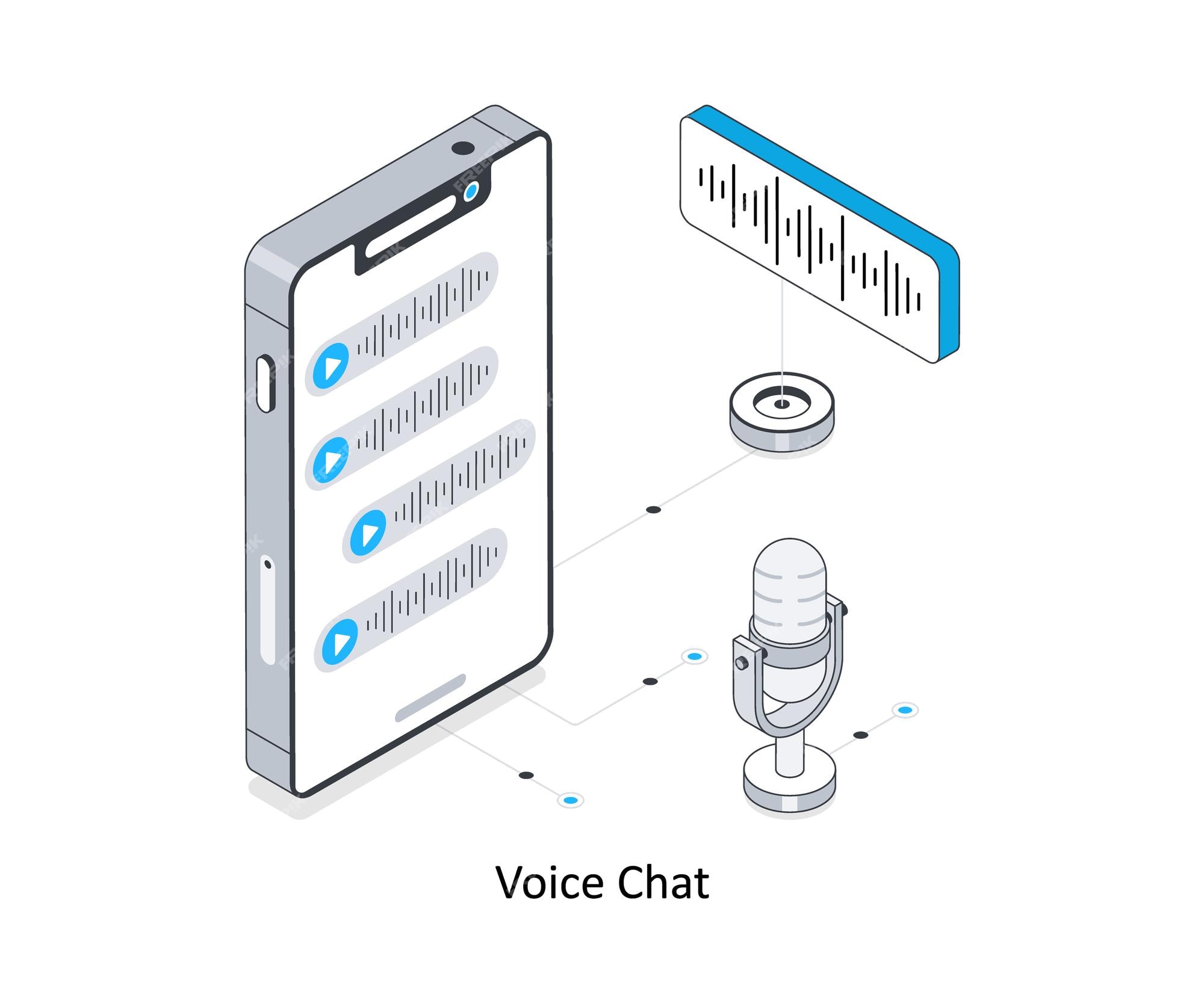 Premium Vector | Voice Chat isometric stock illustration EPS File stock ... Premium Vector | Voice Chat isometric stock illustration EPS File stock ...