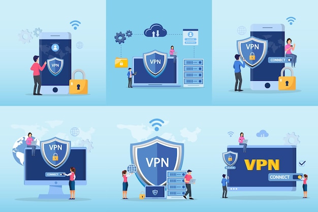 Premium Vector | Vpn technology system virtual private network browser ... Premium Vector | Vpn technology system virtual private network browser ...