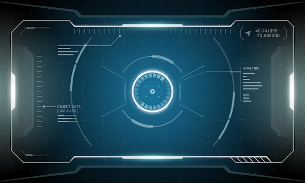 Premium Vector | VR HUD digital futuristic screen design Scifi virtual ... Premium Vector | VR HUD digital futuristic screen design Scifi virtual ...