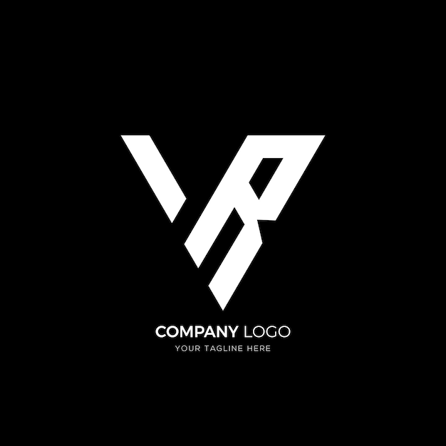 Premium Vector | Vr triangle letter logo Premium Vector | Vr triangle letter logo