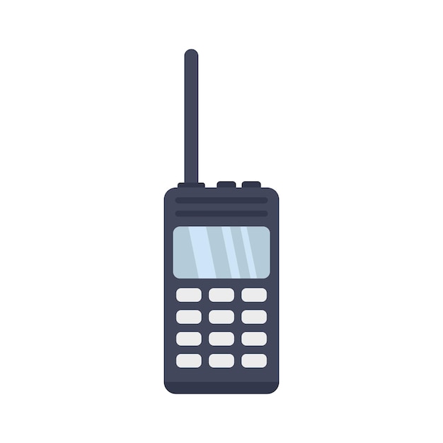 Premium Vector | Walkie talkie icon flat illustration of walkie talkie ... Premium Vector | Walkie talkie icon flat illustration of walkie talkie ...