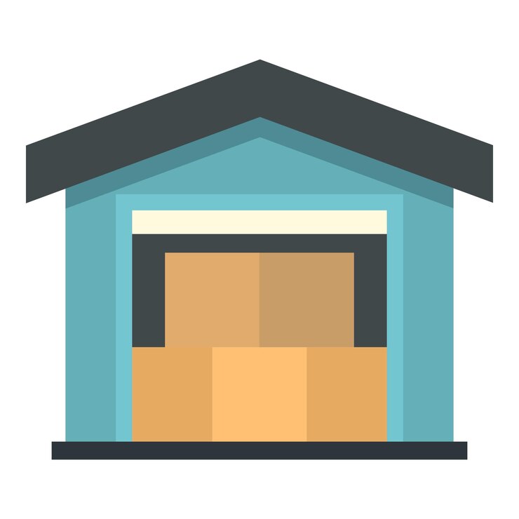 Premium Vector | Warehouse icon flat illustration of warehouse vector ... Premium Vector | Warehouse icon flat illustration of warehouse vector ...