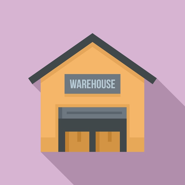 Premium Vector | Warehouse icon flat illustration of warehouse vector ... Premium Vector | Warehouse icon flat illustration of warehouse vector ...