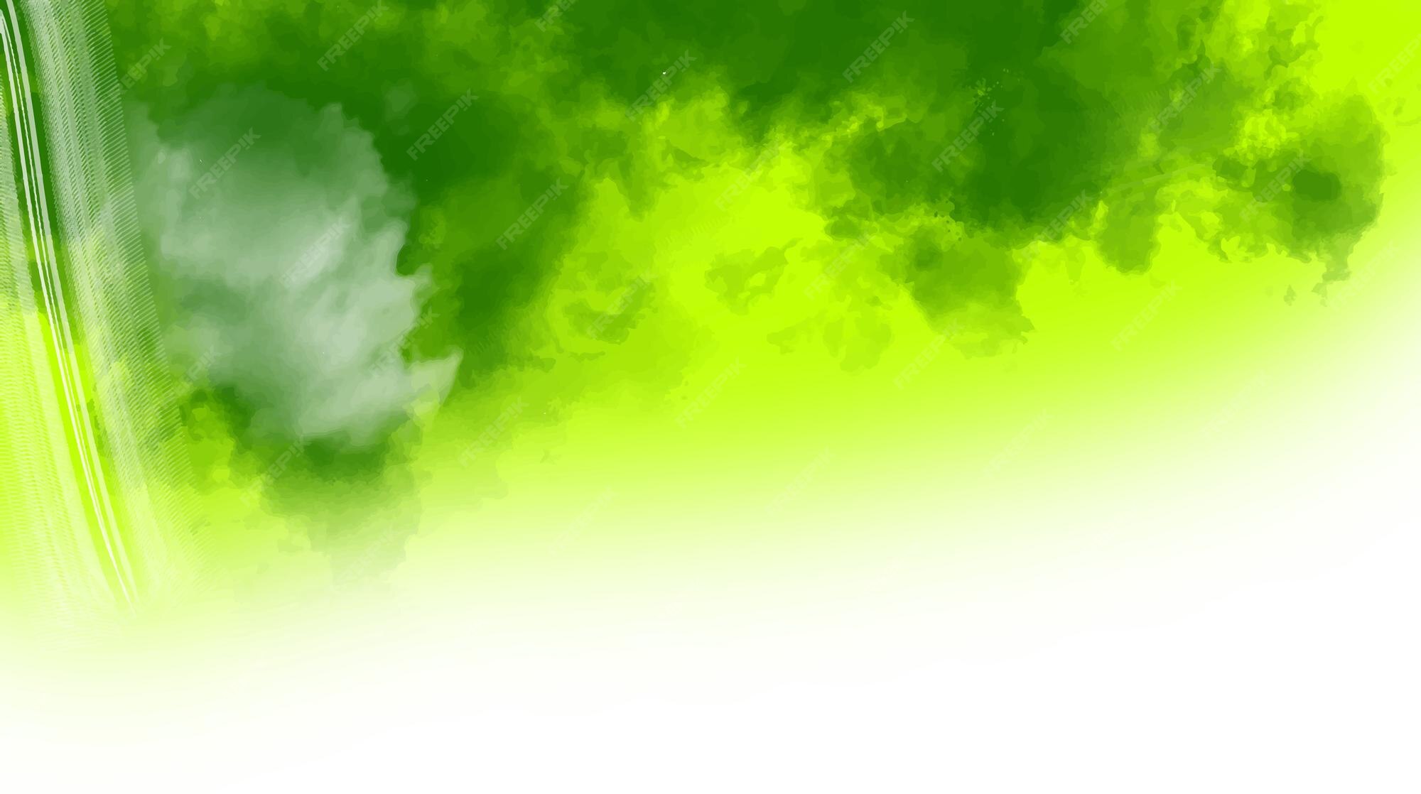 Premium Vector Watercolor Green Gradient Background