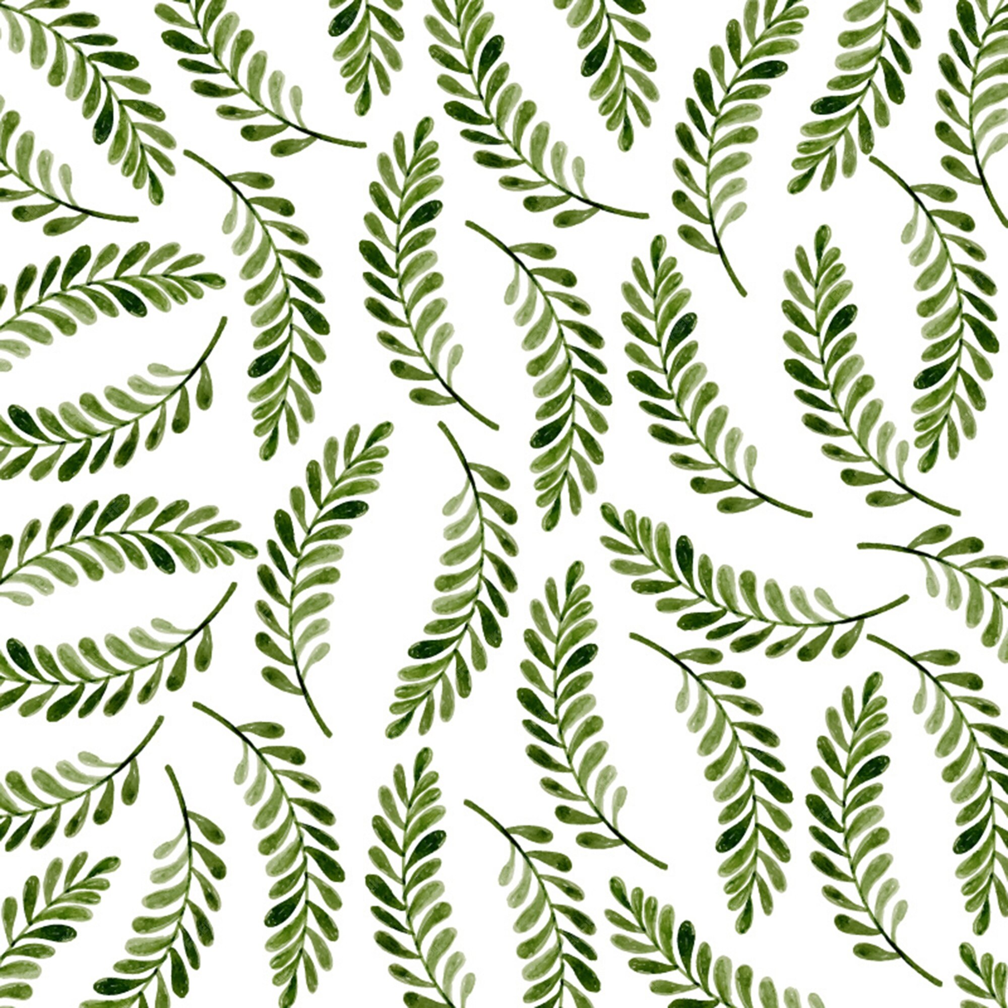 Premium Vector Watercolor Leaves Background