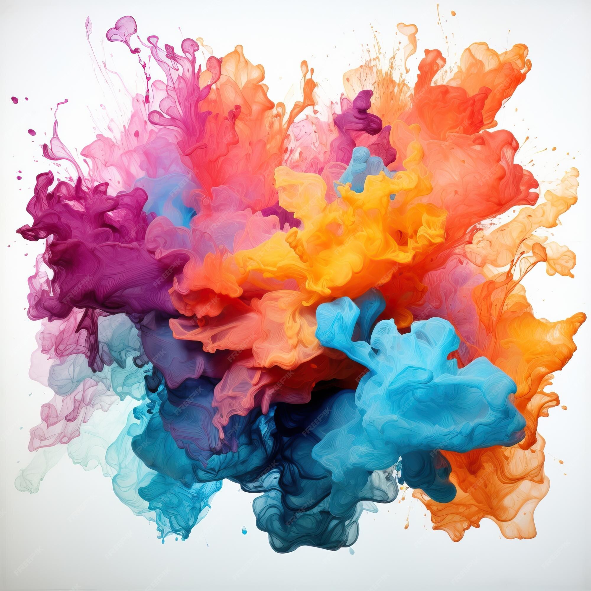 Premium Vector | Watercolor vector colorful vector on white background Premium Vector | Watercolor vector colorful vector on white background