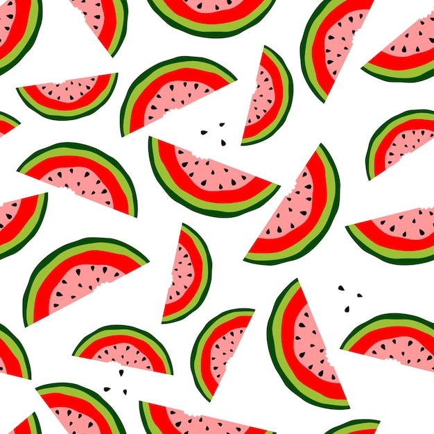 Premium Vector | Watermelons seamless pattern seamless summer vector ... Premium Vector | Watermelons seamless pattern seamless summer vector ...