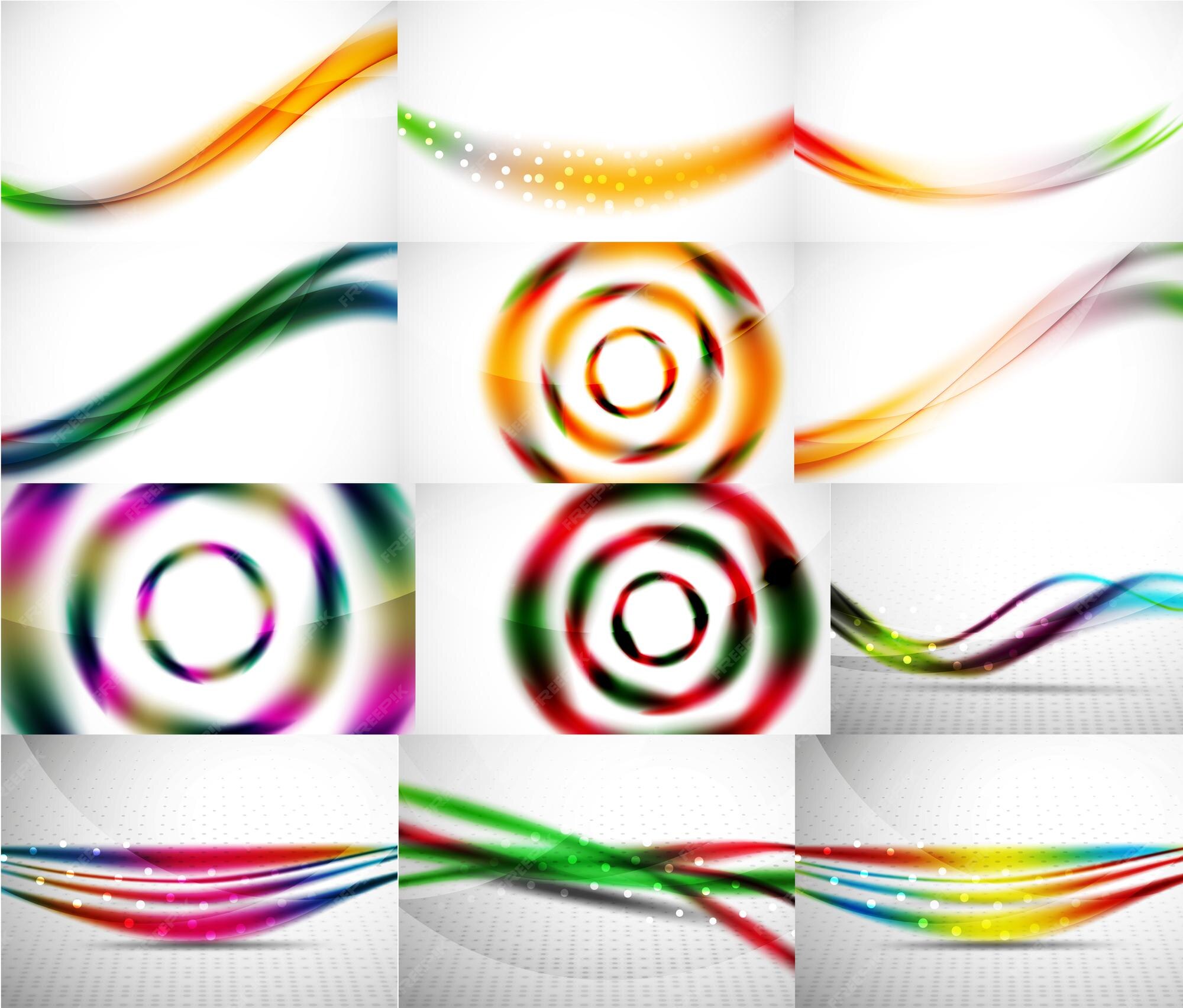 Premium Vector | Wave backgrounds set abstract vector Premium Vector | Wave backgrounds set abstract vector