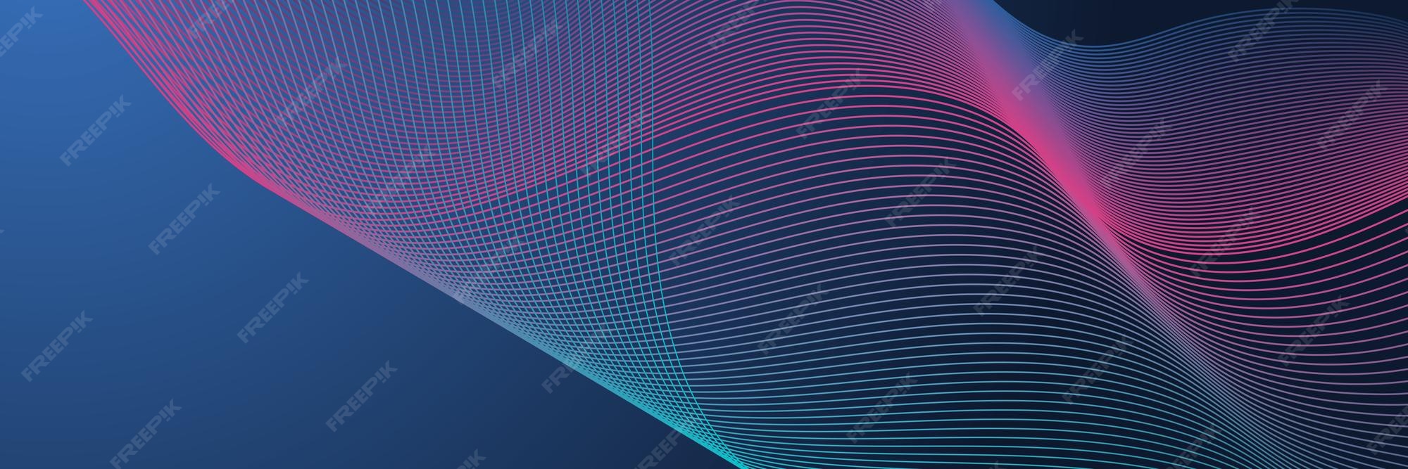 Premium Vector | Wave flow of quantum computer technology Quantum ...