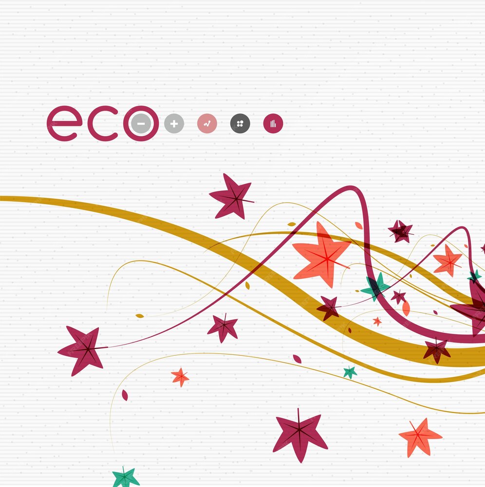 Premium Vector Wave Lines Floral Abstract Background