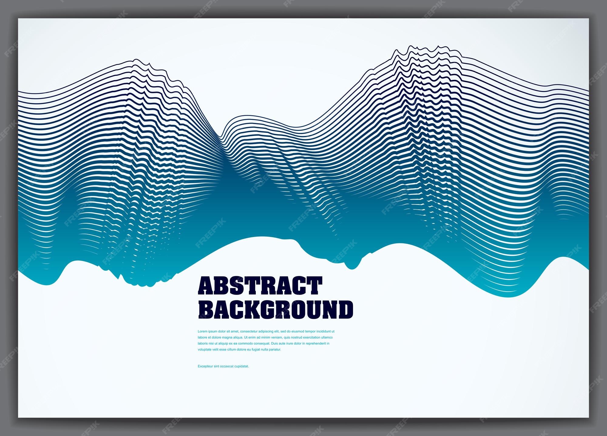 Premium Vector Wave Lines Fluid Vector Abstract Background 3d Dynamic Stripes Motion Art