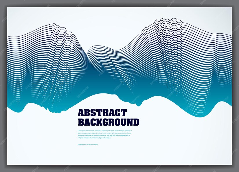 Premium Vector Wave Lines Fluid Vector Abstract Background 3d Dynamic Stripes Motion Art