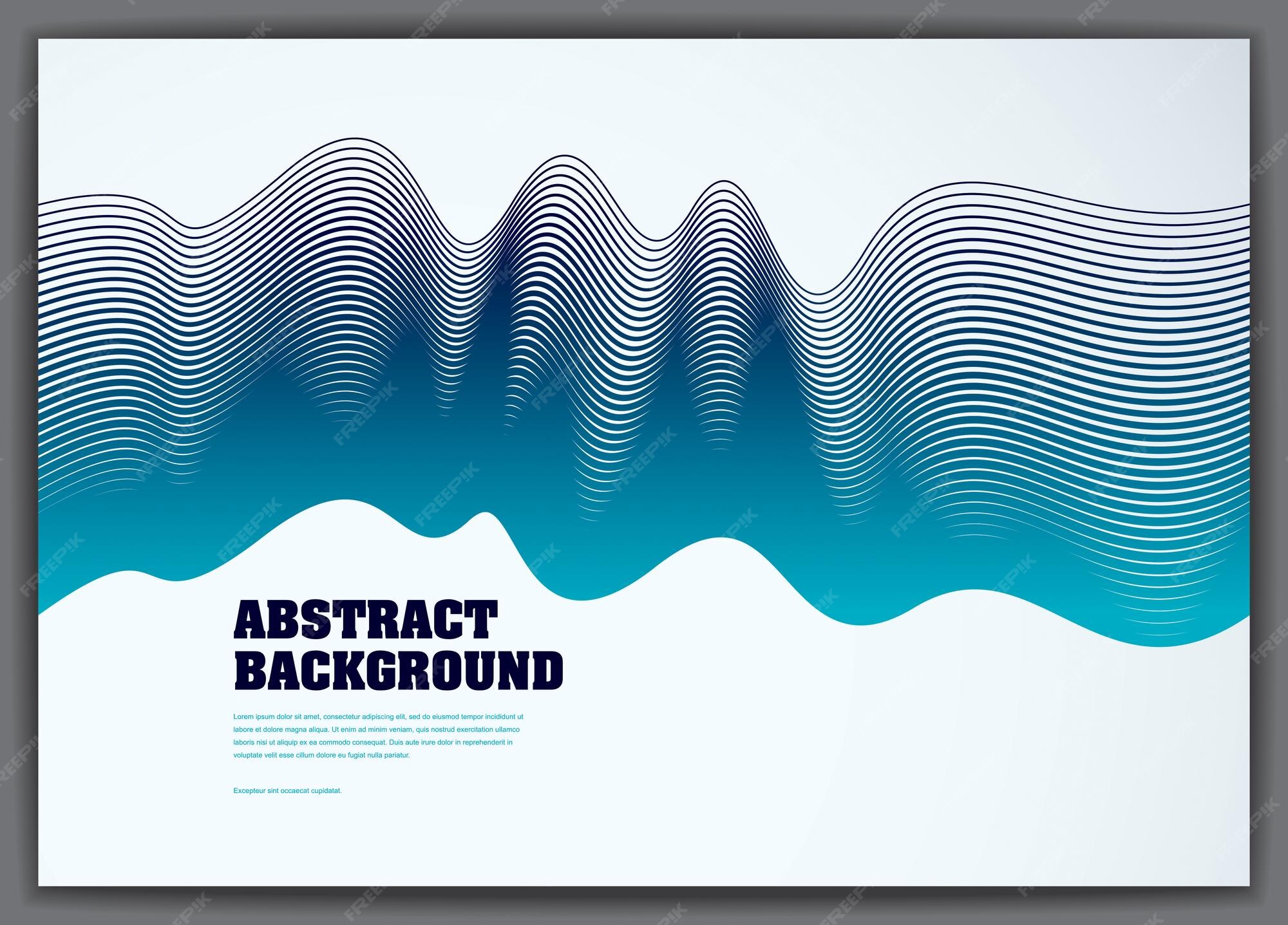 Premium Vector Wave Lines Fluid Vector Abstract Background 3d Dynamic Stripes Motion Art