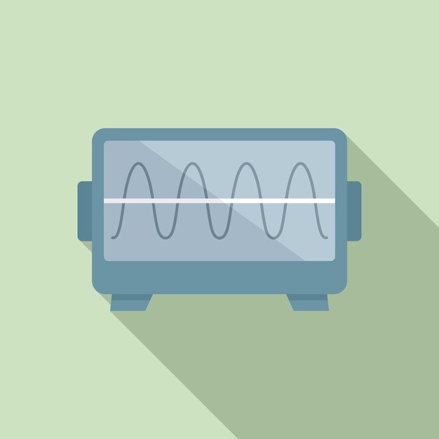 Premium Vector | Wave oscillator icon Flat illustration of wave ... Premium Vector | Wave oscillator icon Flat illustration of wave ...