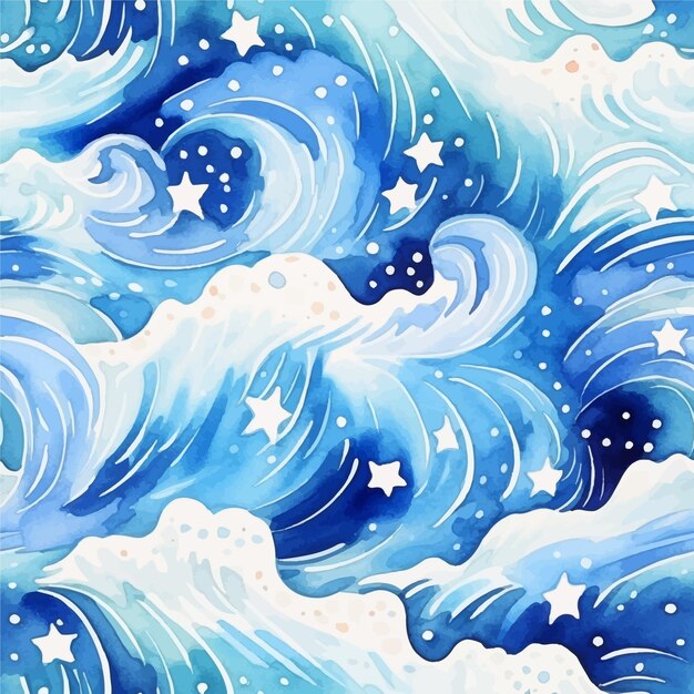 Premium Vector | Wave sea seamless pattern vector Premium Vector | Wave sea seamless pattern vector