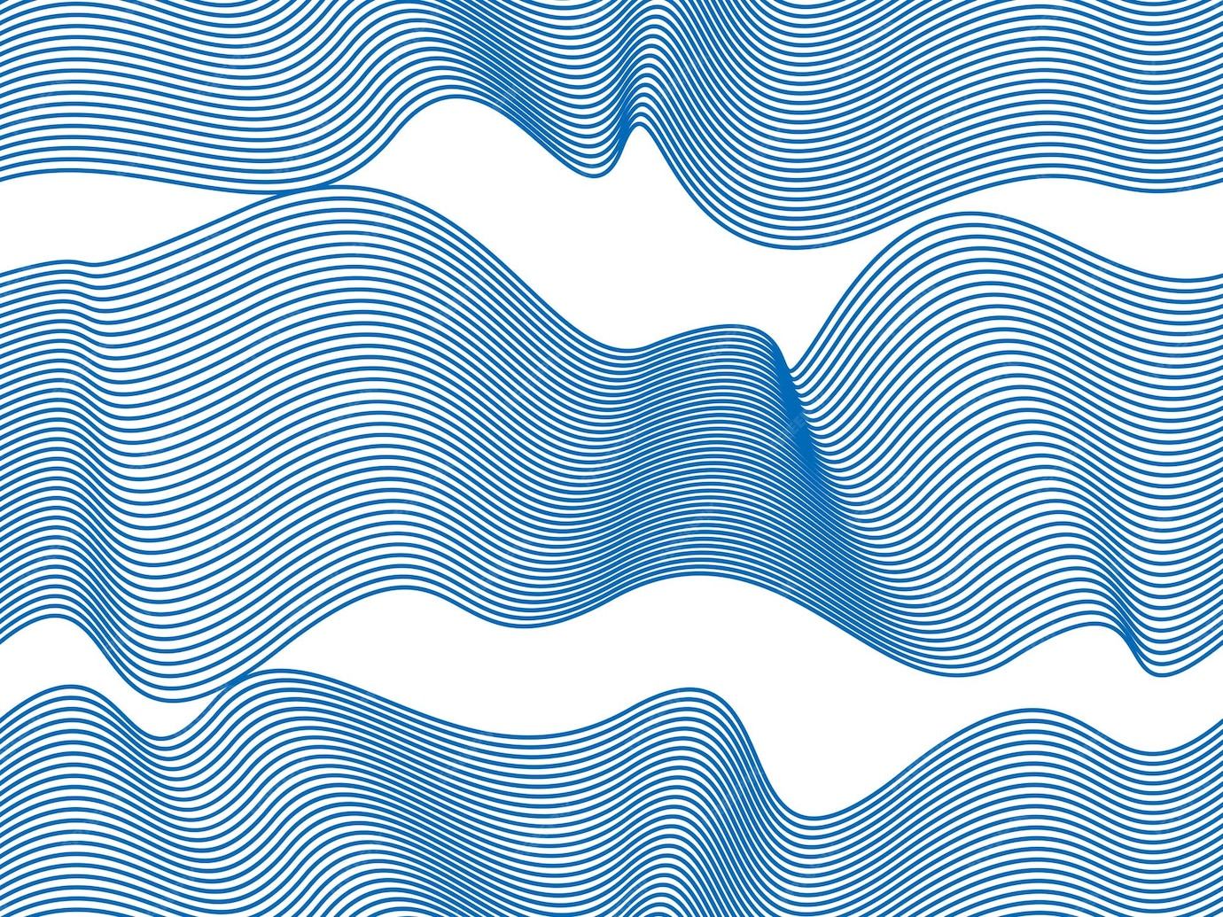 Premium Vector Waves Seamless Pattern Vector Water Runny Curve Lines Abstract Repeat Endless