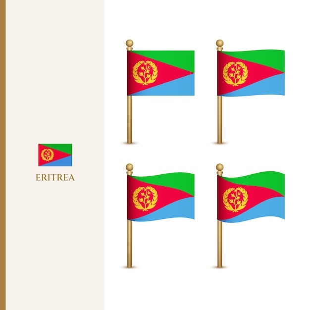 Premium Vector | Waving eritrea flags 3d vector illustration flag of ... Premium Vector | Waving eritrea flags 3d vector illustration flag of ...
