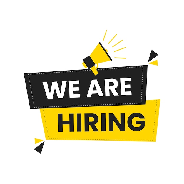 Premium Vector | We are hiring modern banner design Premium Vector | We are hiring modern banner design