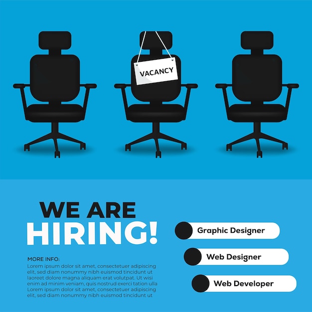 Premium Vector | We're hiring vector banner design employee vacancy ... Premium Vector | We're hiring vector banner design employee vacancy ...