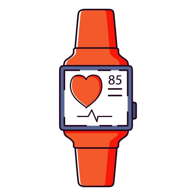 Premium Vector | Wearable technology heart cardiology smartwatch with ... Premium Vector | Wearable technology heart cardiology smartwatch with ...