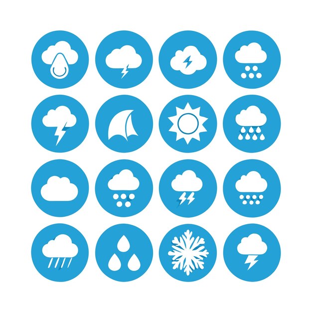 Weather Icon Set Collection Vector Illustration | Premium AI-generated ... Weather Icon Set Collection Vector Illustration | Premium AI-generated ...